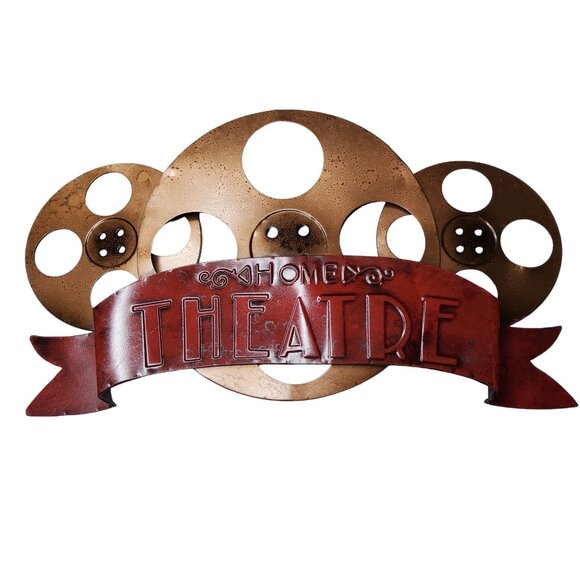 Hobby Lobby | Accents | Vintage Hobby Lobby Metal Home Theatre Movies ...